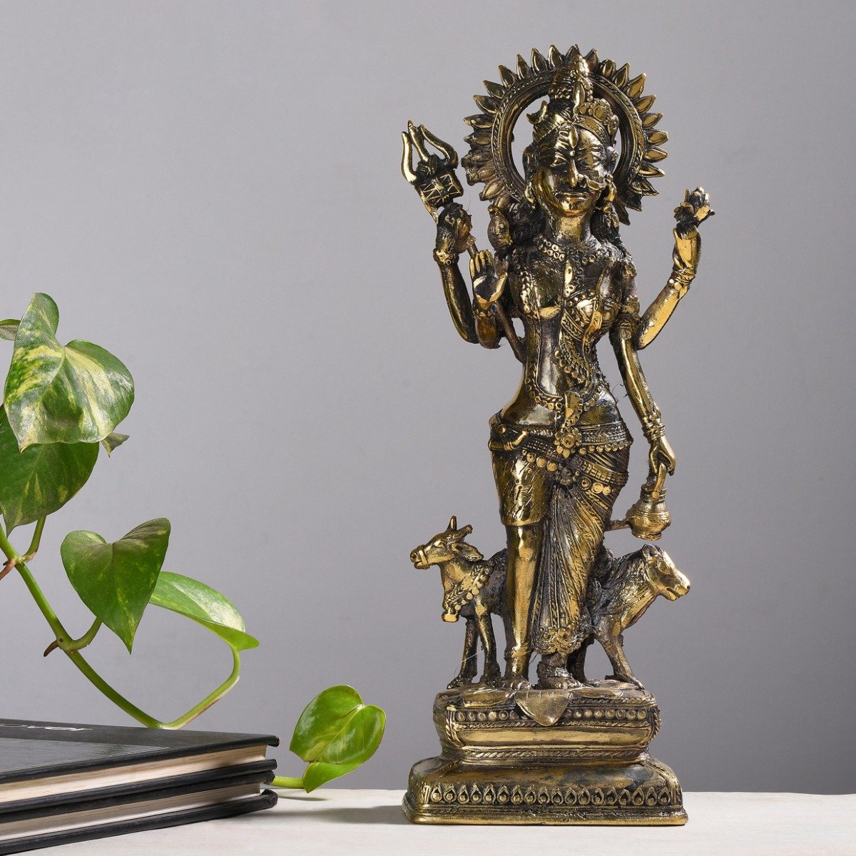 Dhokra Art Shiv Parvati - Artline Creation