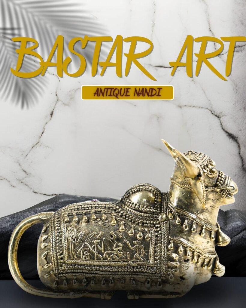 Bastar Art Antique Nandi - Artline Creation